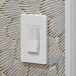 Leviton DW6HD-1BZ Decora Smart Wi-Fi 600W Universal LED/Incandescent Dimmer, Works with Amazon Alexa, No Hub Required, 1-Pack, White