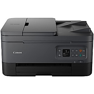 Canon PIXMA TR70 22 All-in-One Wireless Bluetooth Color Inkjet Printer, Black - Print Copy Scan - 1.44" OLED, 13 ipm, 4800x1200 dpi, 8.5x14, Auto 2-Sided Printing, 35-Sheet ADF, BROAGE Printer Cable