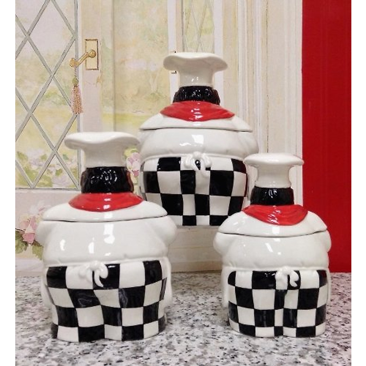 Happy Chef Collection by ACK (3PC CANISTER SET)