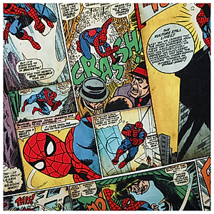 Marvel Spider-Man Retro Comic Book Style Kitchen Dish Towel and Pot Holder Set Multicolored