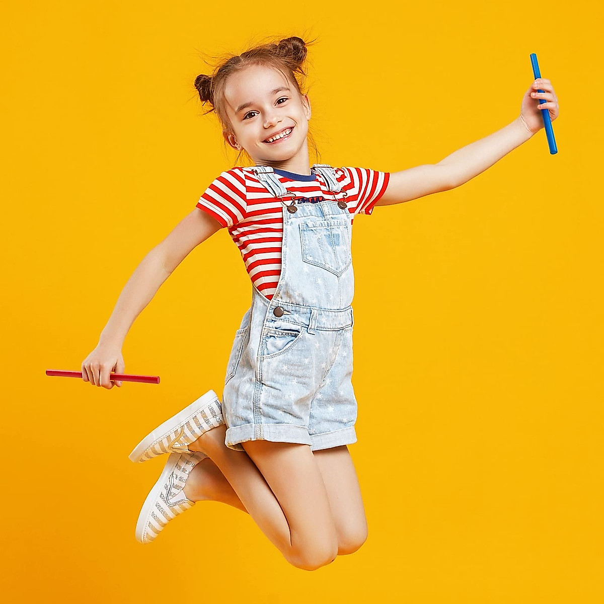 Juvale 24 Pack of Rhythm Sticks for Kids Bulk - 8 inches Wooden Lummi Sticks Music Toys - Classroom Preschool Percussion Instruments (4 Colors)