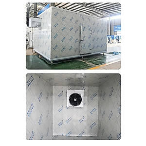 Kolice Commercial Portable Cold Room Freezer Room Fruit Keep Fresh Refrigerators-4 Wheels Included,15 Cubic Meters,Temperature:-8℉, Size:138"x79"x98",All-In-One Design
