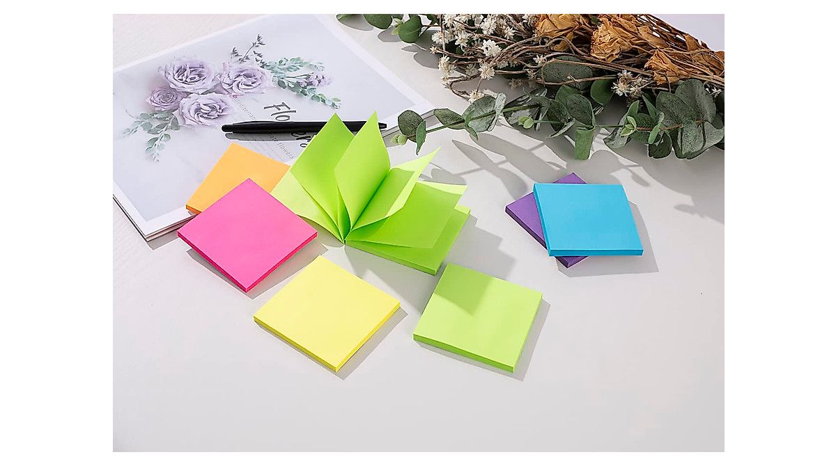 Pop-Up Sticky Notes 3x3 in - Bright Colors & Strong Adhesive