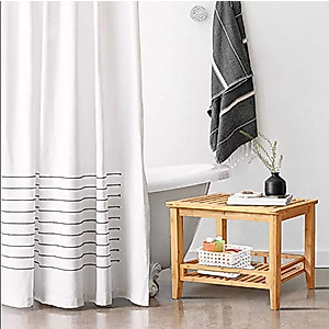 RANDEFURN Shower Bench 24'' Shower Chair with Shelf, Bathroom Bench,Shower Benches for InsideShower, Shoe Organizer or Entryway Bench 24x15x18.2 Inches