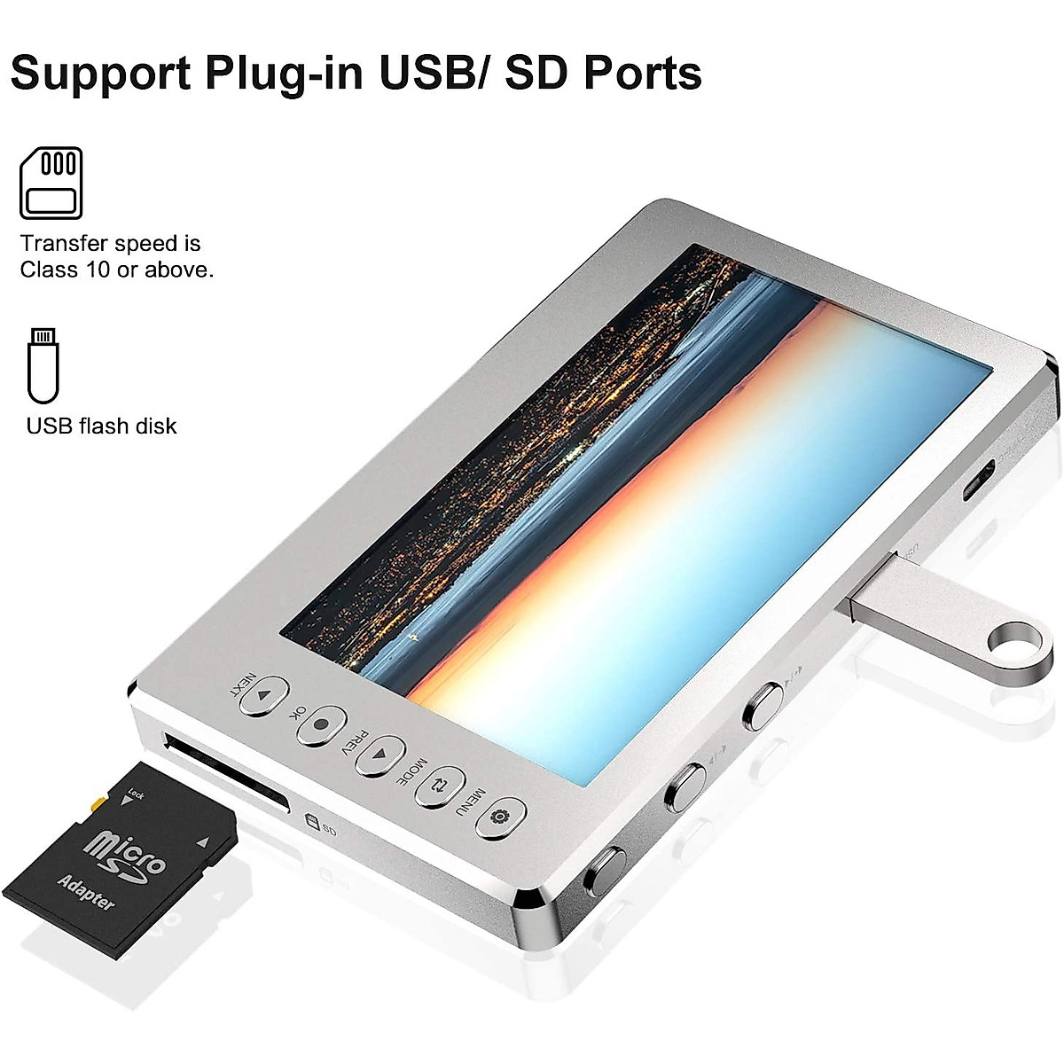 eyesen FHD Video Capture Box 1080P 60FPS USB 2.0 Video to Digital Converter with 5" OLED Screen, AV&HDMI Video Recorder Capture from VCR, DVD, VHS Tapes, Hi8, Camcorders, Gaming Systems