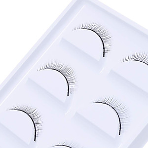 Practice Lashes for Lash Extensions FADLASH 25 Pairs Self Adhesive Eyelashes Lash Extension Strip Eyelashes for Lash Mannequin Head Eyelash Extension Supplies Black