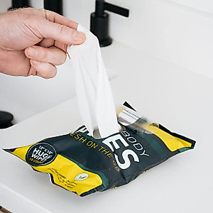 Head & Body Wipes - FREEDOM GROOMING now Freebird - Refreshing Bald Head, Body & Facial Wipes for Men, Cleansing, Natural Gentle Unscented Adult Wipes, 15 Count