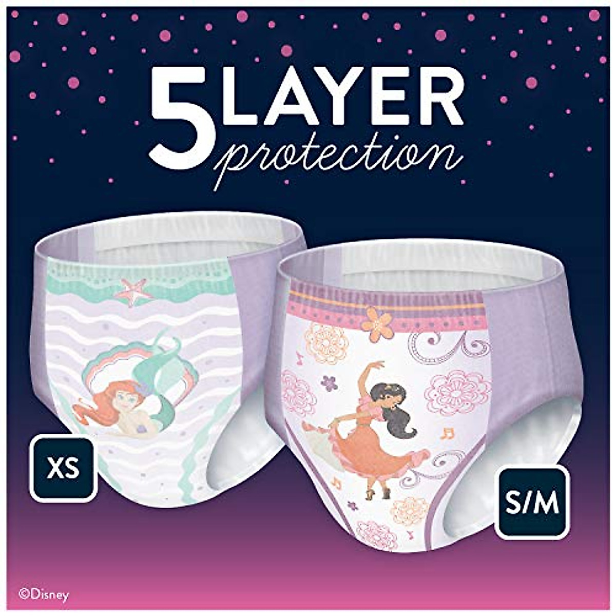 GoodNites Bedtime Bedwetting Underwear for Girls, XS, 15 Ct. (Packaging May Vary)