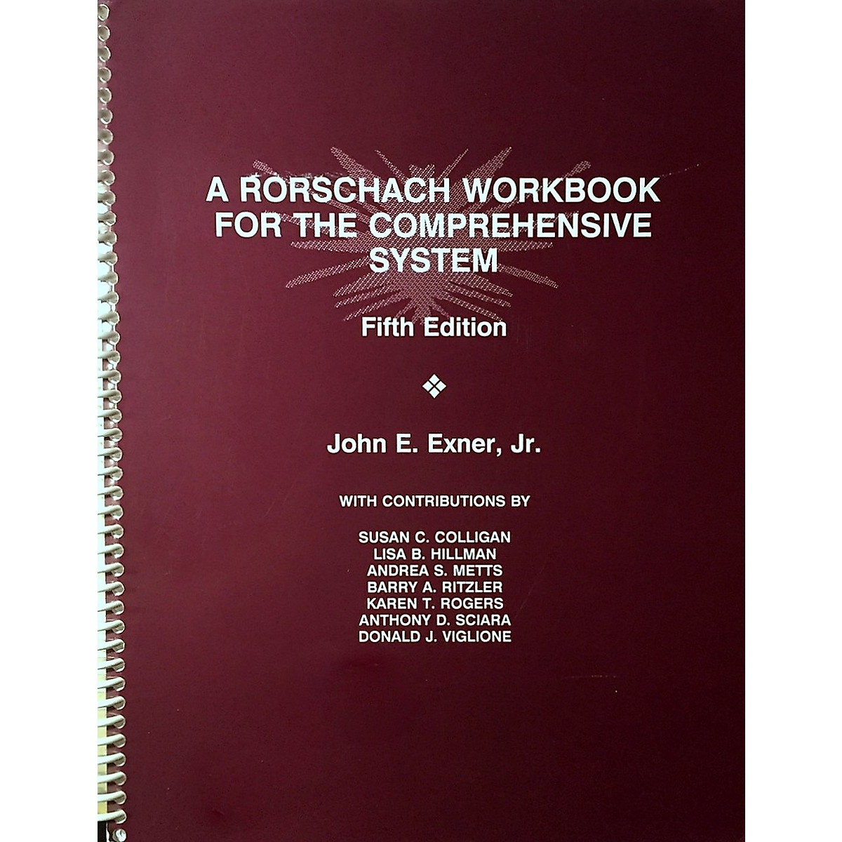A Rorschach workbook for the comprehensive system