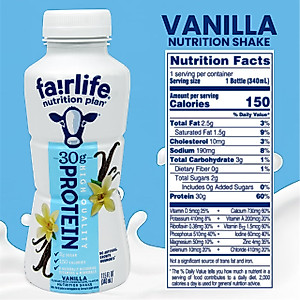 Niro Assortment | Fair Life Nutrition Plan Protein Shake | Chocolate, Vanilla, Strawberry | Includes 1 neoprene beverage sleeve | 10 Pack | Fair Life Protein Shakes Variety Pack