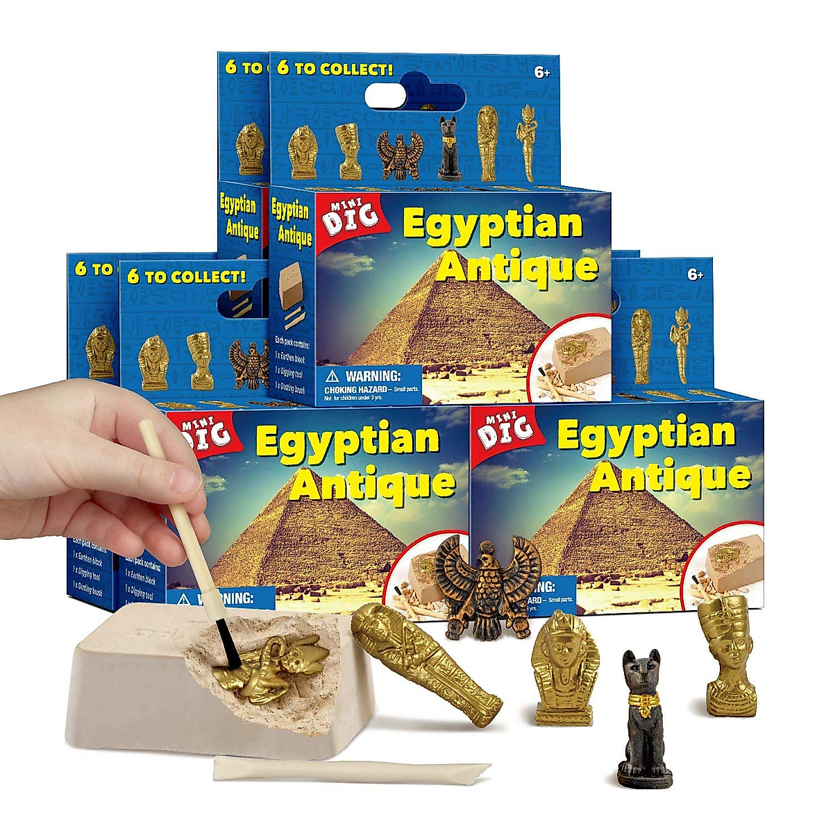XX Excavation Dig Kit for Kids Egyptian Mummy Toy 6 Styles to Collect