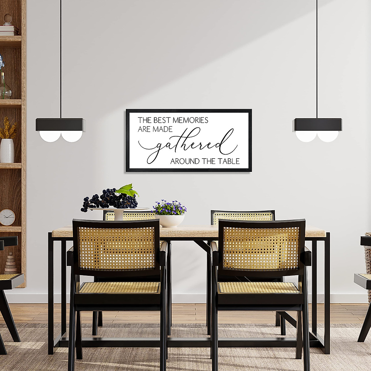 Dining room decor-wall sign-the best memories are made gathered around the table-dining room decor