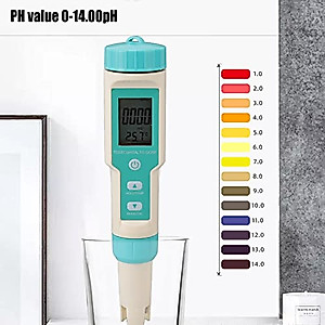 Hztyyier Water Quality Meter ORP PH TDS Temp EC Salinity SG Tester Pen7 in 1 Water Quality Tester Tool Kits