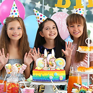 iNINGER Birthday Candle,Butterfly 16th Birthday Party Decorations for Women/Girl,Gold Pink Birthday Number 16 Candle,2.75" Large Glitter Birthday Candles Wedding Cake Topper Anniversary Party Decor