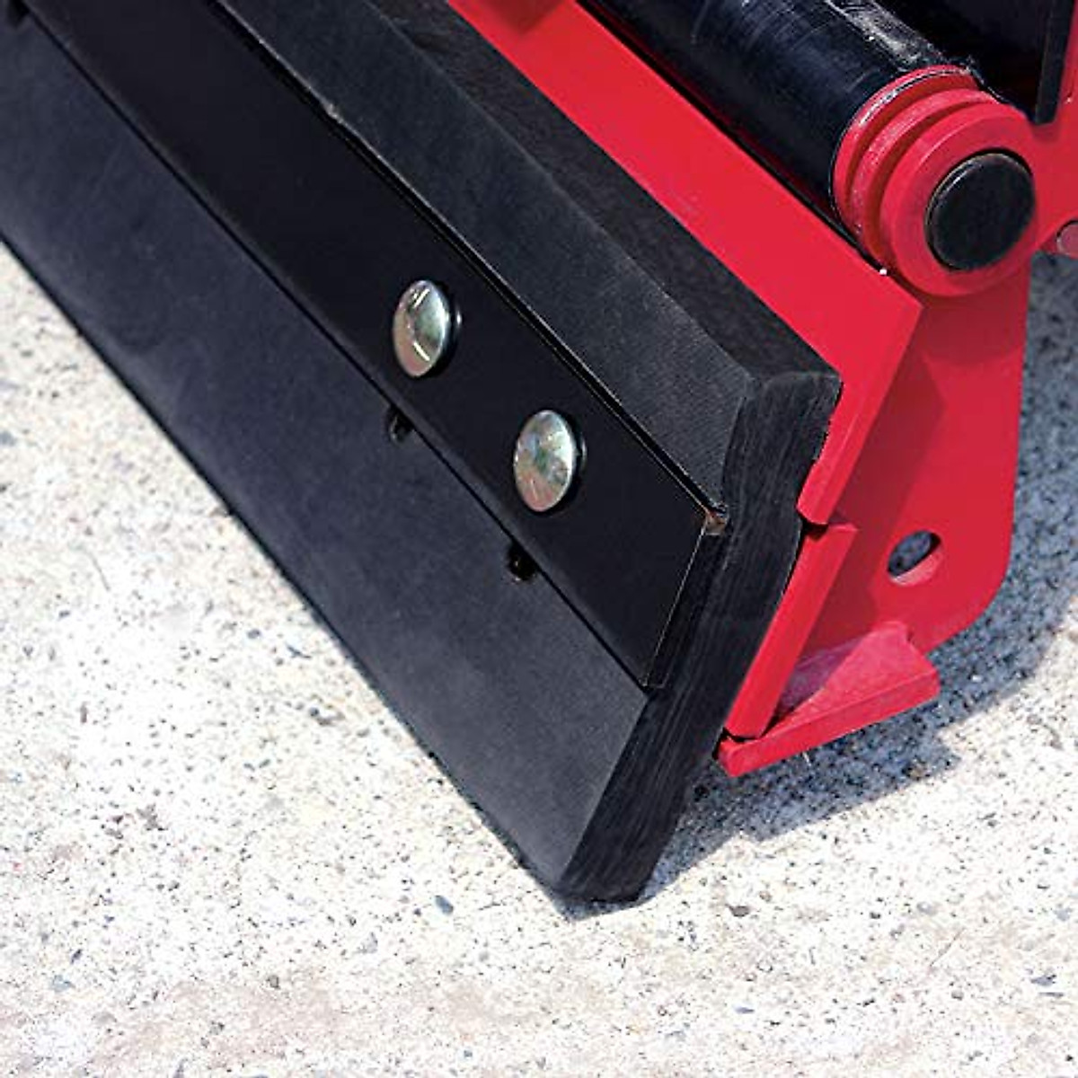 Heavy Duty Rubber Cutting Edge 1-1/2" thick x 8" wide x 7'-6" Long punched 12" Centers Slots. Snow Plow Rubber