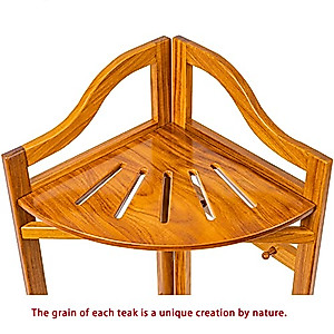 70“ Teak Corner Hall Tree with Shoe Bench,Corner Coat Rack with Bench,Corner Hall Tree,Entryway Coat Rack,Built of Solid Teak.