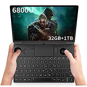 GPD Win Max 2 [AMD Ryzen 7 6800U-32GB+1TB] 10.1 Inches Mini Handheld Win 11 PC Video Game Console Gameplayer 1920X1200 Touchscreen Laptop Tablet PC 1TB M.2 SSD Storage