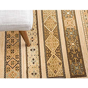 Unique Loom Fars Collection Area Rug - Pasadena (9' x 12' 2" Rectangle, Ivory/ Cream)
