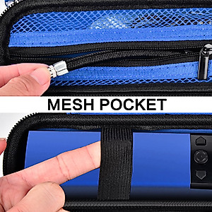 Case Compatible with Pumteck Electric Ball Pump,Smart Air Pump Portable Ball Inflation Storage Bag for GPUTEK/for Teffim/for Motorenbau, Pump Holder for Basketball Accessories - Blue (Box Only)