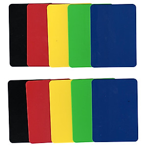 Yuanhe 10Pack Poker Cut Cards - Poker Size Casino Cutting Card in Muti Colors for Poker Texas Hold'em Blackjack Home Games