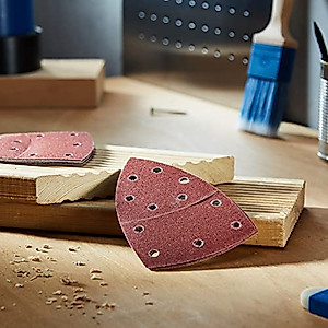 Bosch Home and Garden 2609256A64 10-Piece Sanding Sheet Set for Multi-Sanders 102 x 62.93, 120