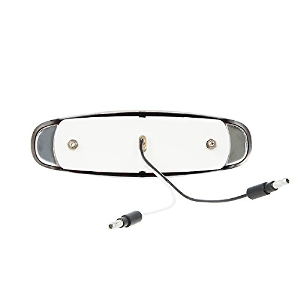 GG Grand General 78565 Amber Rectangular Spyder 12-LED Marker and Clearance Sealed Light with Stainless Steel Rim