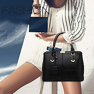 XingChen Purses and Handbags for Women Fashion Messenger Bag Ladies PU Leather Top Handle Satchel Shoulder Tote Bags Green