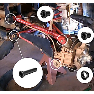 Rear Suspension Bushing Kit Replacment for Polaris Sportsman 335 400 450 500 570 800, Replaces A-Arm Long Bushing 5436973 A-Arm Short Bushing 5438902 Lower Control Bushing 5439270