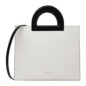 Furla(フルラ) Tote Bag, Marshmallow+Greige+Nero (1007-1842S)