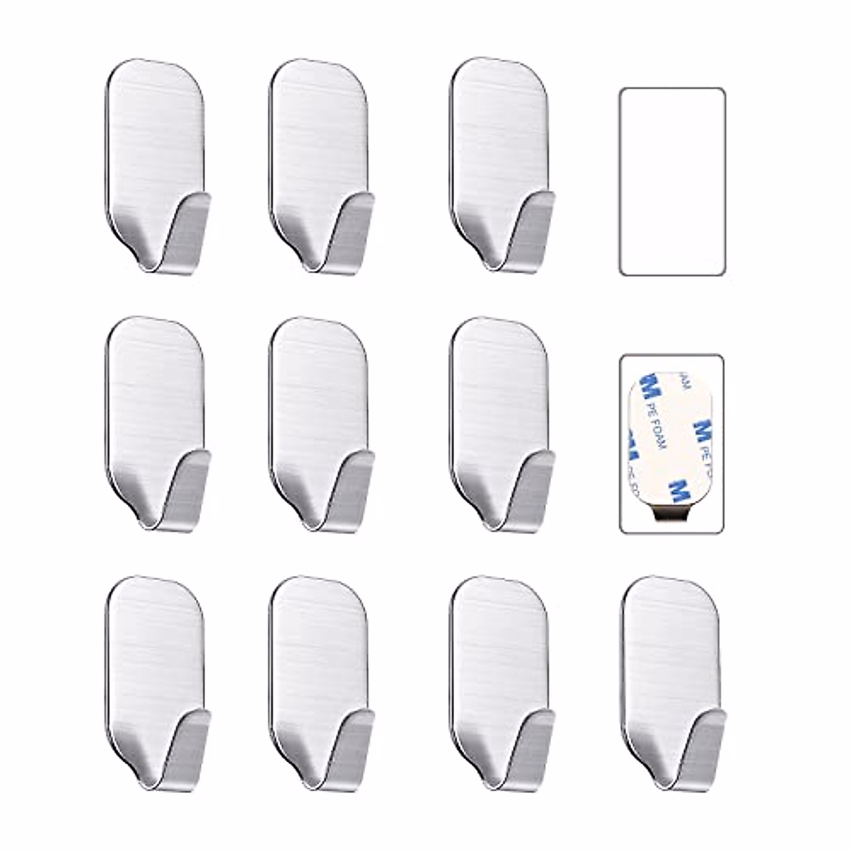 Kiemeu Small Adhesive Wall Hooks for Hanging Heavy Duty Sticky Hooks for Hanging Wall Hangers Without Nails