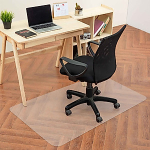 SHAREWIN Large Office Chair Mat for Hard Floors - 59''x47'',Heavy Duty Clear Wood/Tile Floor Protector PVC Transparent by SHAREWIN