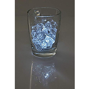 SAMYO Set of 12 Waterproof Wedding Submersible Battery LED Tea Lights Underwater Sub Lights- Wedding Centerpieces Party Decorate (White)