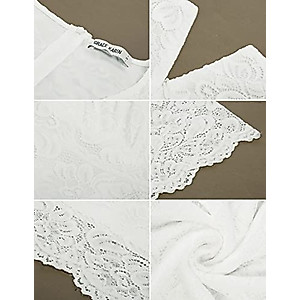 Slim Fit Lace Bodycon Dress for Women Sexy Wrap V Neck Cocktail Vestidos with Belt 2022 Fall Dresses White L