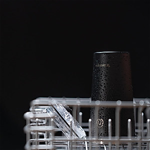 Wavetopia Insulated Coffee Mug with Lid, Reusable Stainless Steel Travel Coffee Cup, 16 Oz Double Wall Vacuum Spill Proof Tumbler Cups for Men and Women Hot & Cold Drinks（Black）