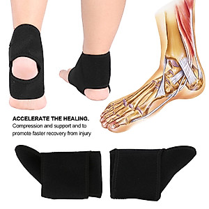 Agatige 2Pcs Ankle Brace, Elastic Ankle Support Brace Foot Guard, Ankle Protector Stabilizer for Basketball, Volleyball, Running, Injury Recovery, Sprain, Achilles, Tendon