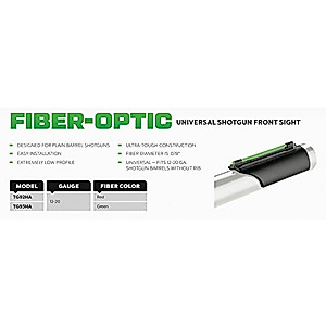 TRUGLO Home Defense Fiber Optic Front Sight 12-20Ga Green