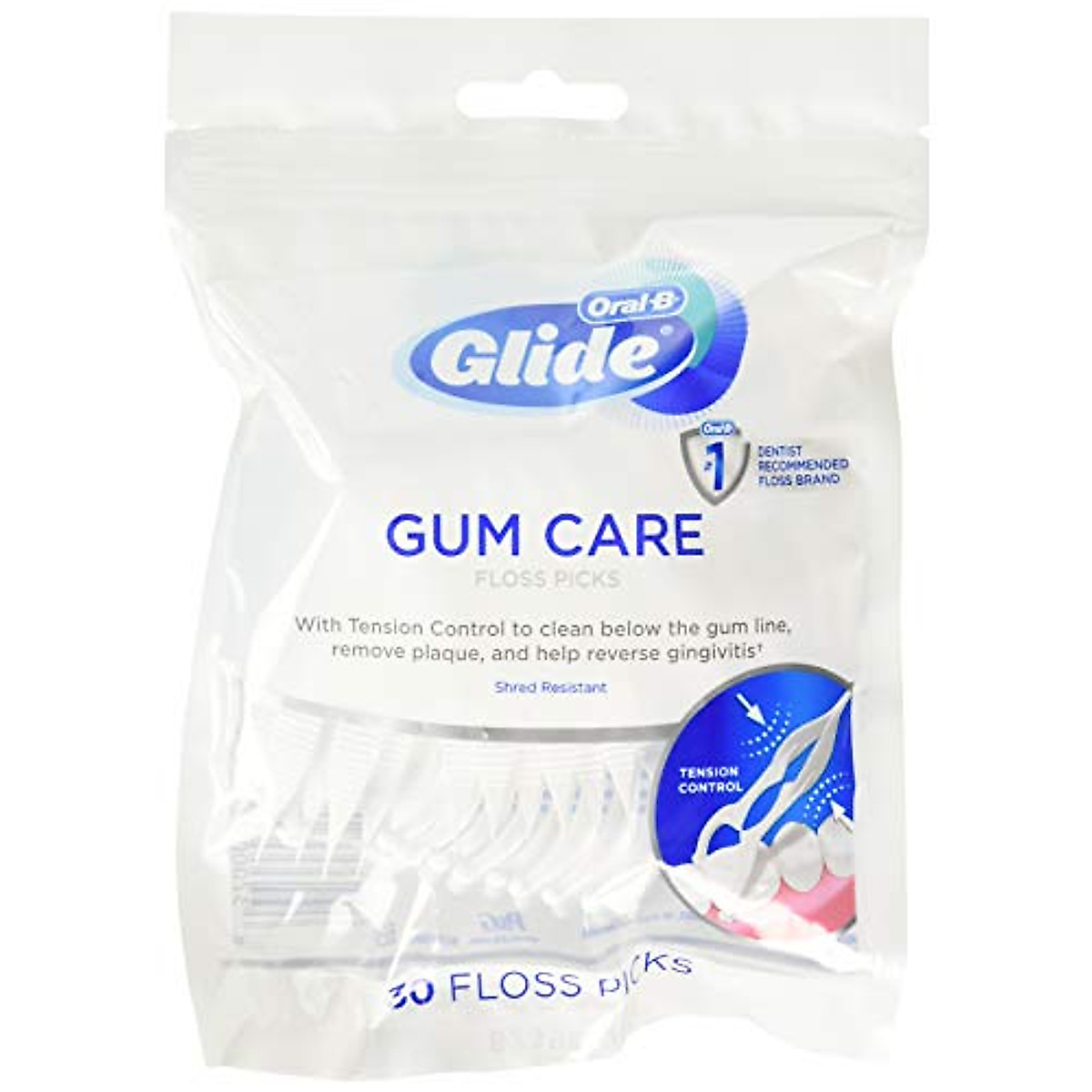 Glide Pro-Health Advanced Floss Picks 30 Ea,30 Count (Pack of 2)