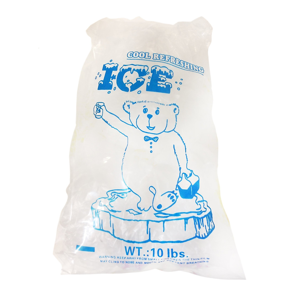 AquaNation - 10lbs BPA Free Food Grade Safe Plastic Ice Bags (Pack of 100) Puncture Proof 8 x 22 x 4 inch (1.5 mil) with Twist Ties