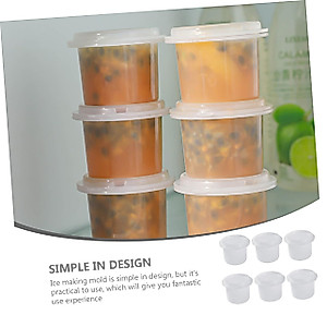 HEMOTON 3sets Ice Cube Trays for Cocktails Ice Cube Maker Tray Large Convenient Ice Cube Molds Freezer Ice Trays Reusable Ice Cube Moulds 6pcs*3