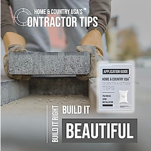 Alliance Gator Polymeric Stone Dust Bond. for Joint up to 6 Inches (Sahara Beige) with Home and Country USA Professional Contractor Tip