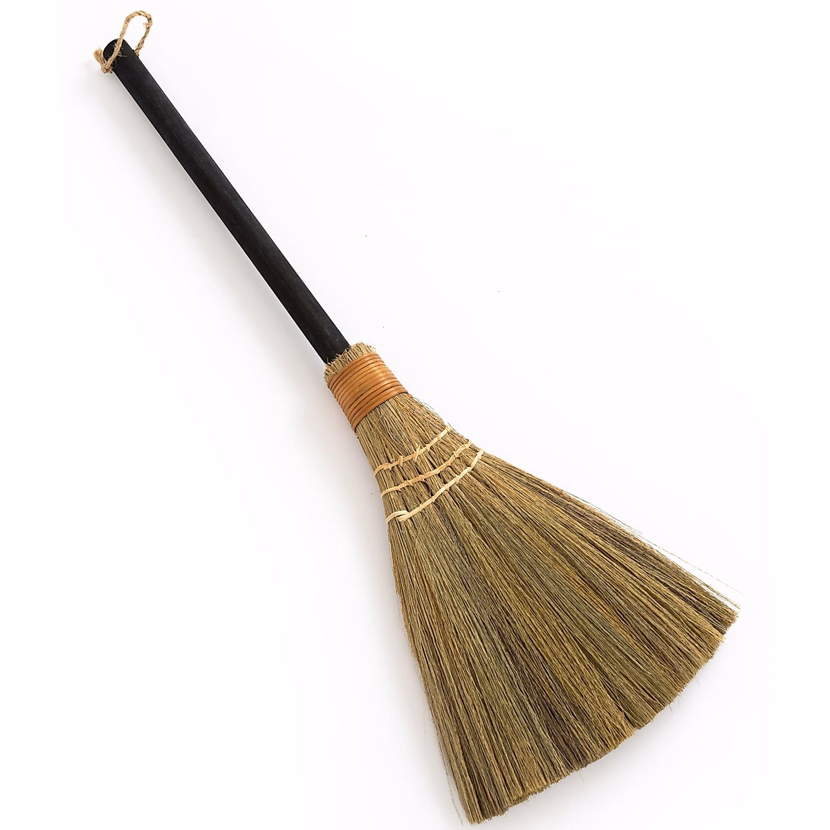 TTS For Home Natural Whisk Sweeping Hand Handle Broom - Vietnam Handmade Straw Soft Broom - Wedding Broom 11.81" Width,26" Length