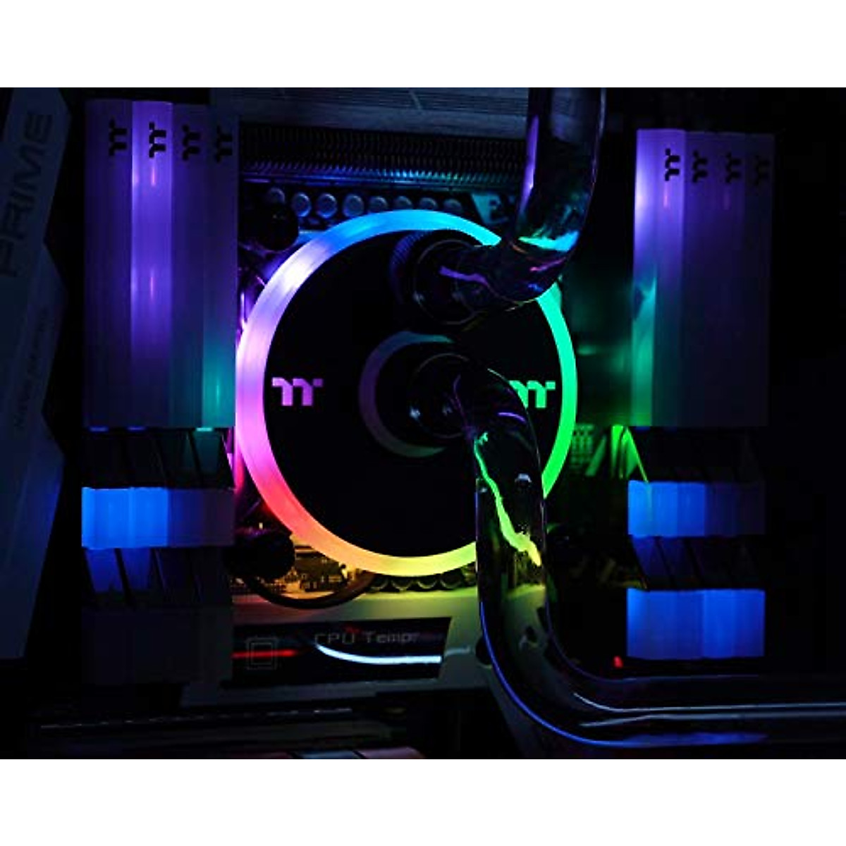 Thermaltake TOUGHRAM RGB DDR4 3600MHz 16GB (8GB x 2) 16.8 Million Color RGB Alexa/Razer Chroma/5V Motherboard Syncable RGB Memory R009D408GX2-3600C18B