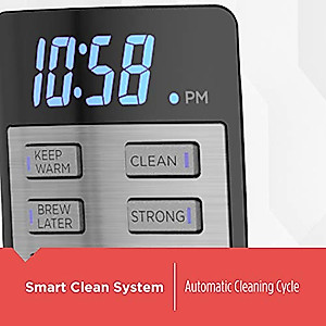 BLACK+DECKER Honeycomb Collection 12-Cup Programmable Coffeemaker, with Premium Textured Finish, White