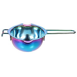 DOITOOL Chocolate Warmer Melting Pot Melting Pot Gradient Stainless Steel Double Boiler Pot Butter Chocolate Melt Bowls Metal Baking Pan for Melting Candy Cheese Candle Soap Chocolate Melting Pot