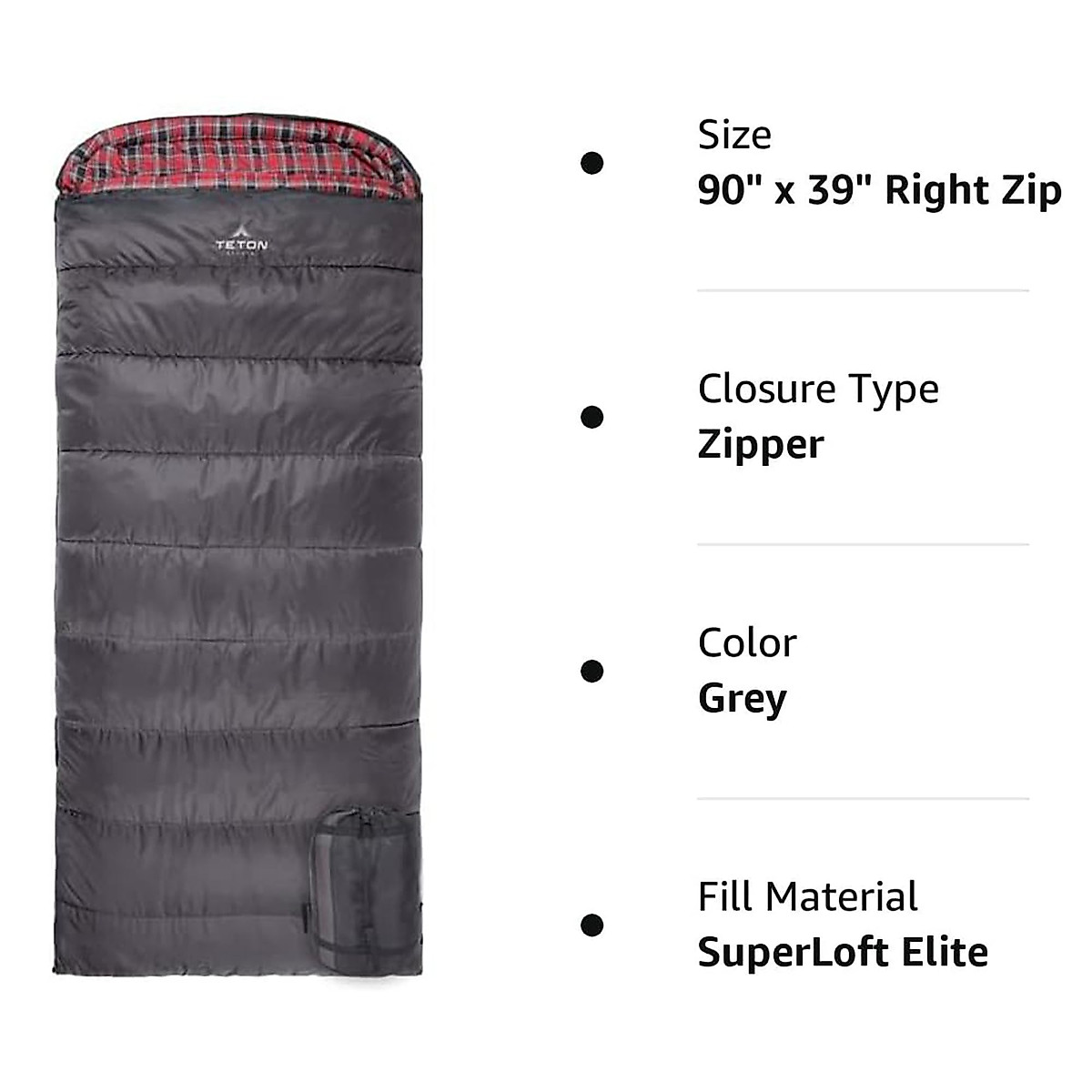 TETON Sports Celsius XXL 0 Degree Sleeping Bag - 0˚F Cold-Weather Sleeping Bag for Adults– Camping Made Easy….and Warm. Compression Sack Included