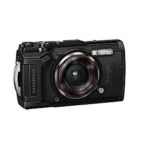 Olympus Tough TG-6 Waterproof Camera, Black -32GB Basic Bundle (Renewed)