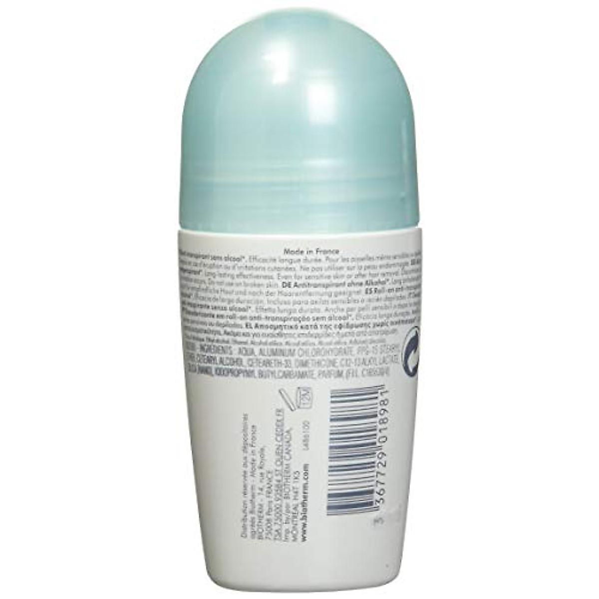 Deo Pure Antiperspirant Roll-On by Biotherm, 2.53 Ounce