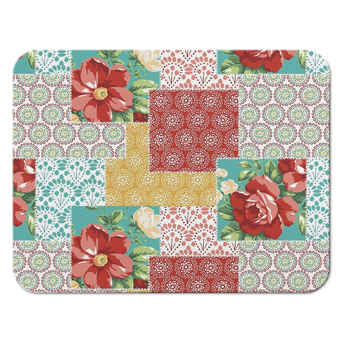 Washable Rubber Pioneer Dish Drying Mats For Kitchen Counter Home Large Coffee Bar Pad Accessories And Decor For Utensils Stemware (18''x24'')