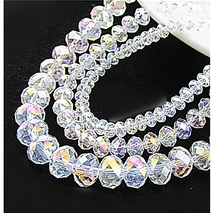 Bingcute Wholesale Crystal Rondelle Light AB Beads Gemstone Loose Beads Choice 4mm 6mm 8mm 10mm 12mm