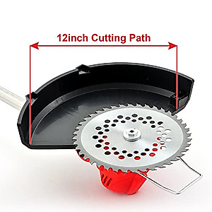 Brushless Weed Wacker, 21V String Trimmer Electric Weed Eater Brush Cutter, 3-in-1 Lightweight Cordless Grass Trimmer Edger Lawn Tool for Yard Trimming and Edging with 6.0Ah Battery Powered